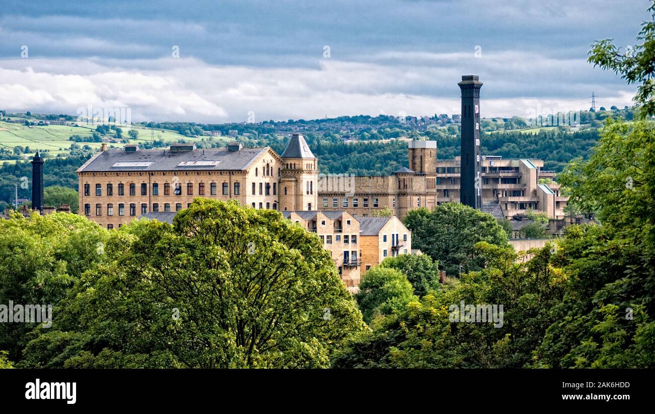 Old Mill buildings near Bradford in Yorkshire Stock Photo - Alamy