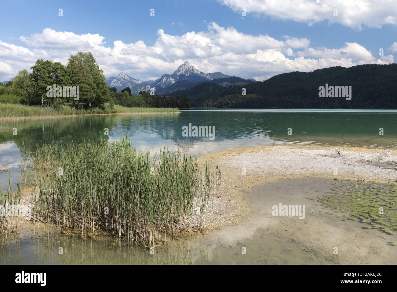 Fuessen: Weissensee am Nordrand der Alpen, Allgaeu | usage worldwide ...