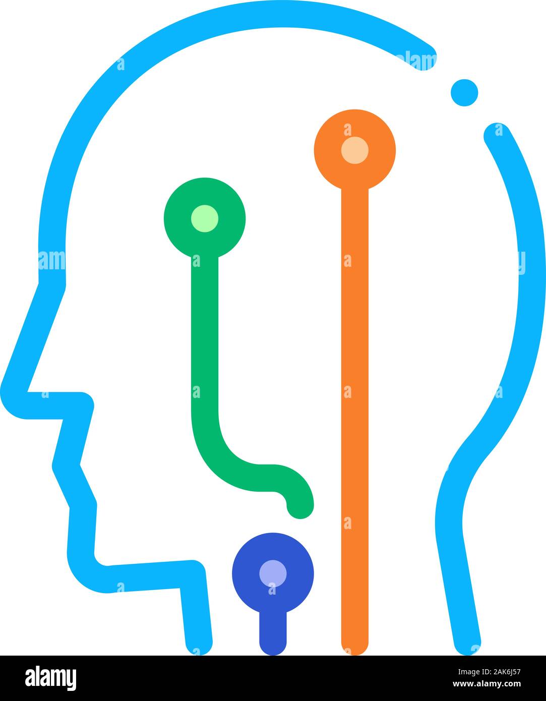 Head Check Biohacking Icon Vector Illustration Stock Vector Image & Art ...