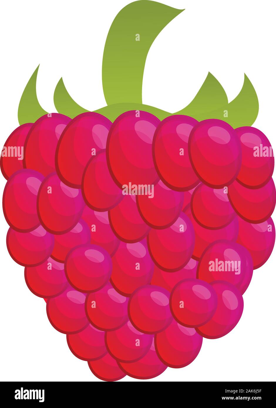 Summer raspberry icon. Cartoon of summer raspberry vector icon for web ...