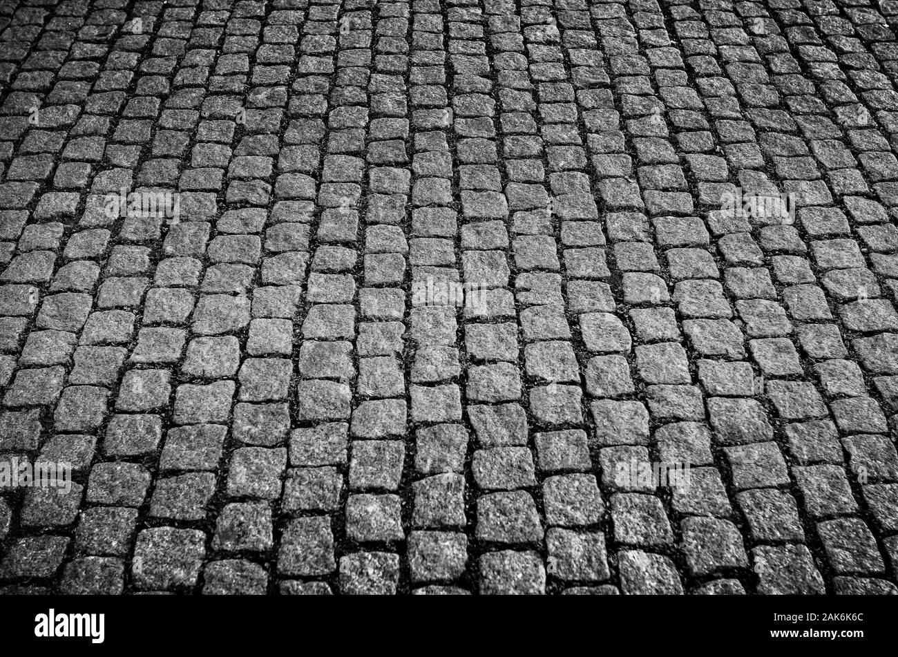 Brick stone street road Stock Photo - Alamy