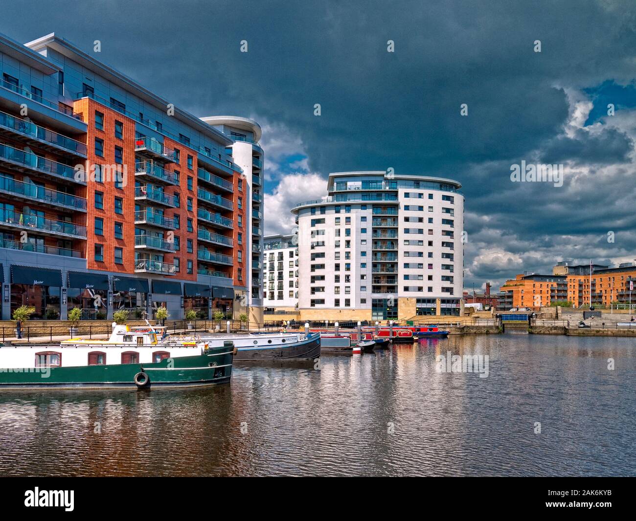 Clarence Docks in Leeds on the River Aire Stock Photo - Alamy