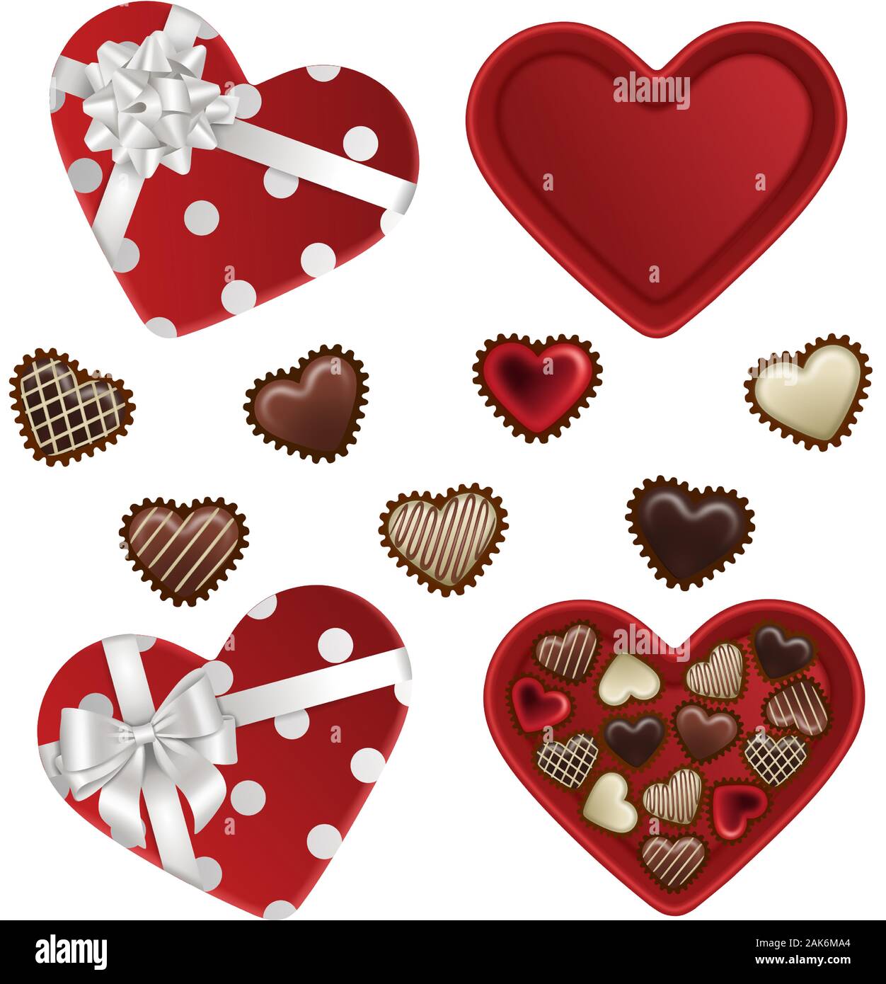 Boxes of chocolates Stock Vector Images - Alamy