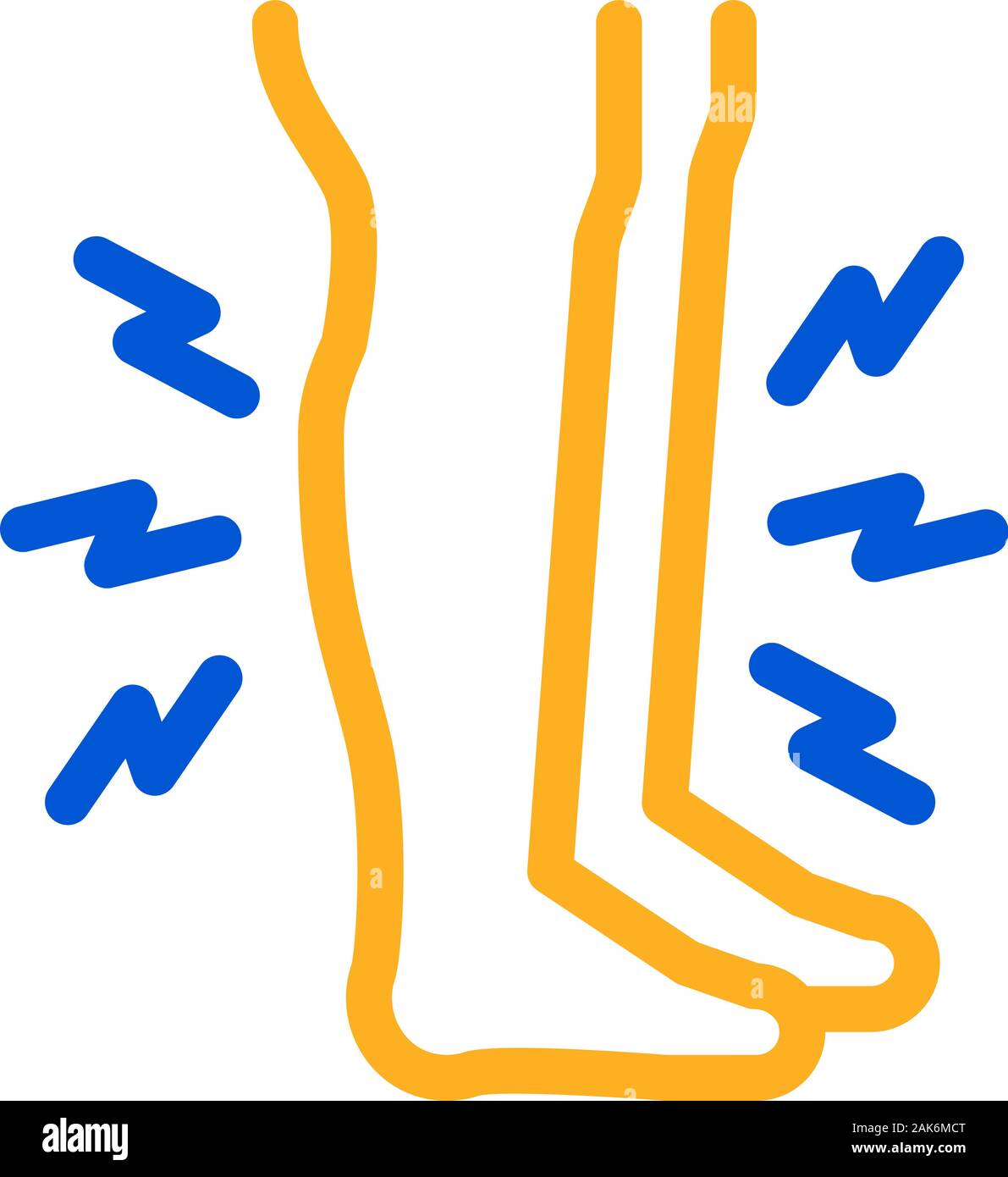 Muscle Pain Icon Vector Outline Illustration Stock Vector Image & Art ...