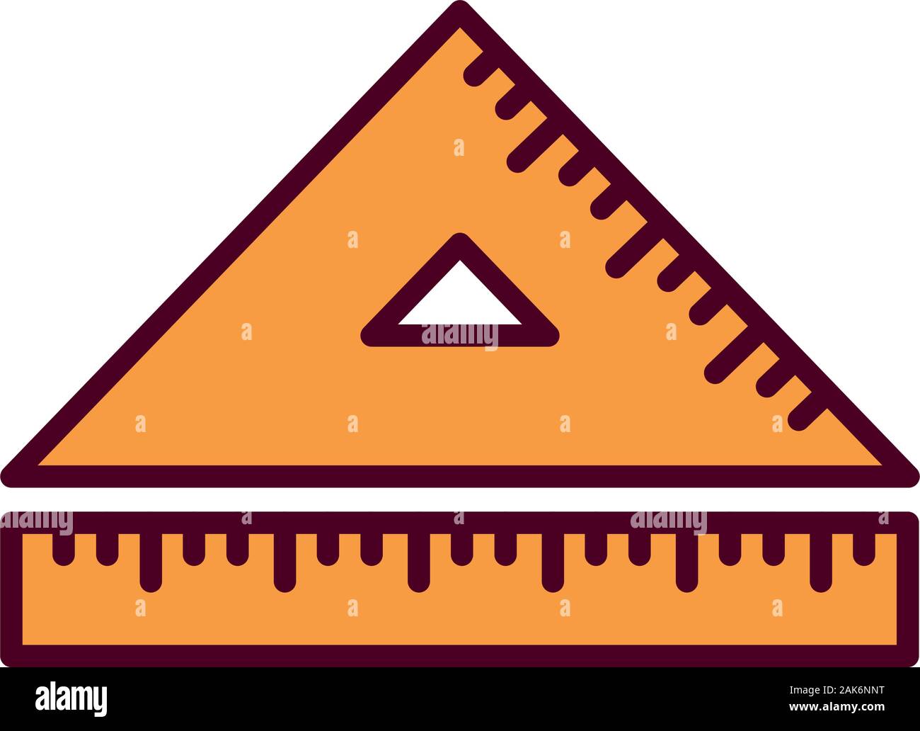 Isolated ruler instrument vector design Stock Vector Image & Art - Alamy