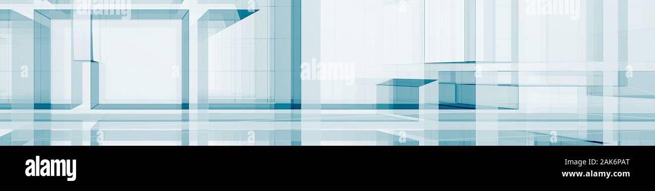 Transparent technology panorama. Futuristic concept 3d rendering Stock ...