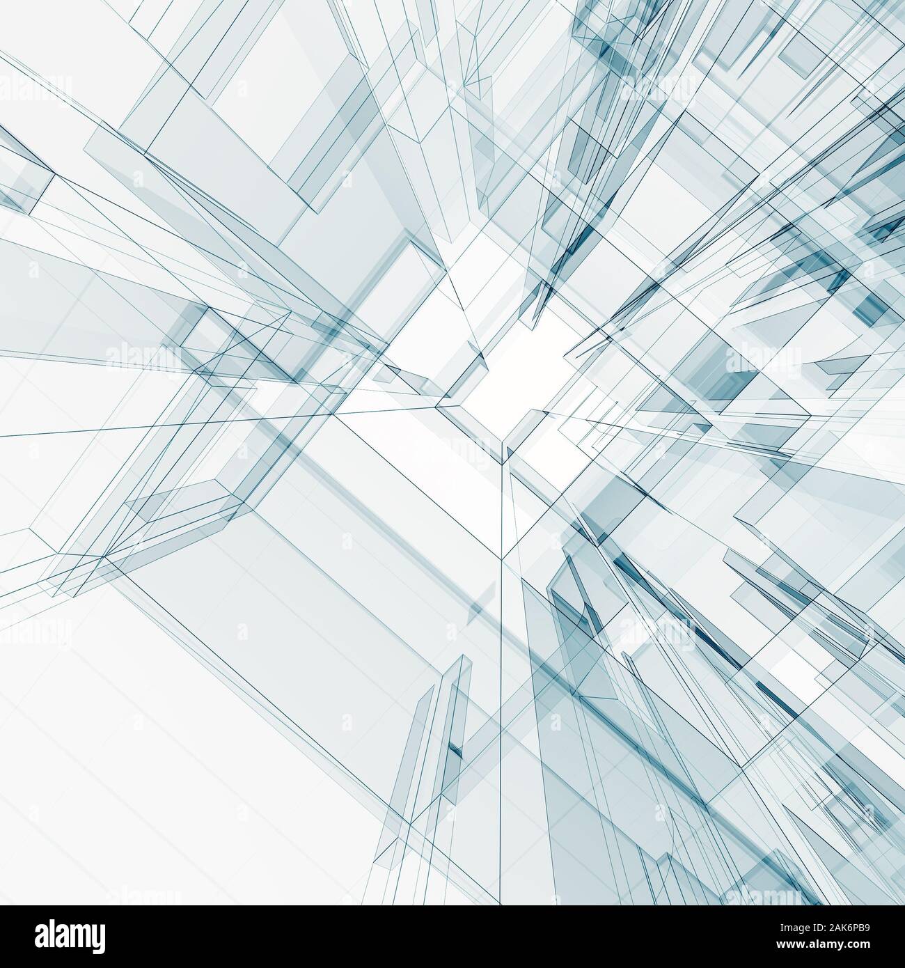 Abstract architecture. Concept view background 3D rendering Stock Photo ...