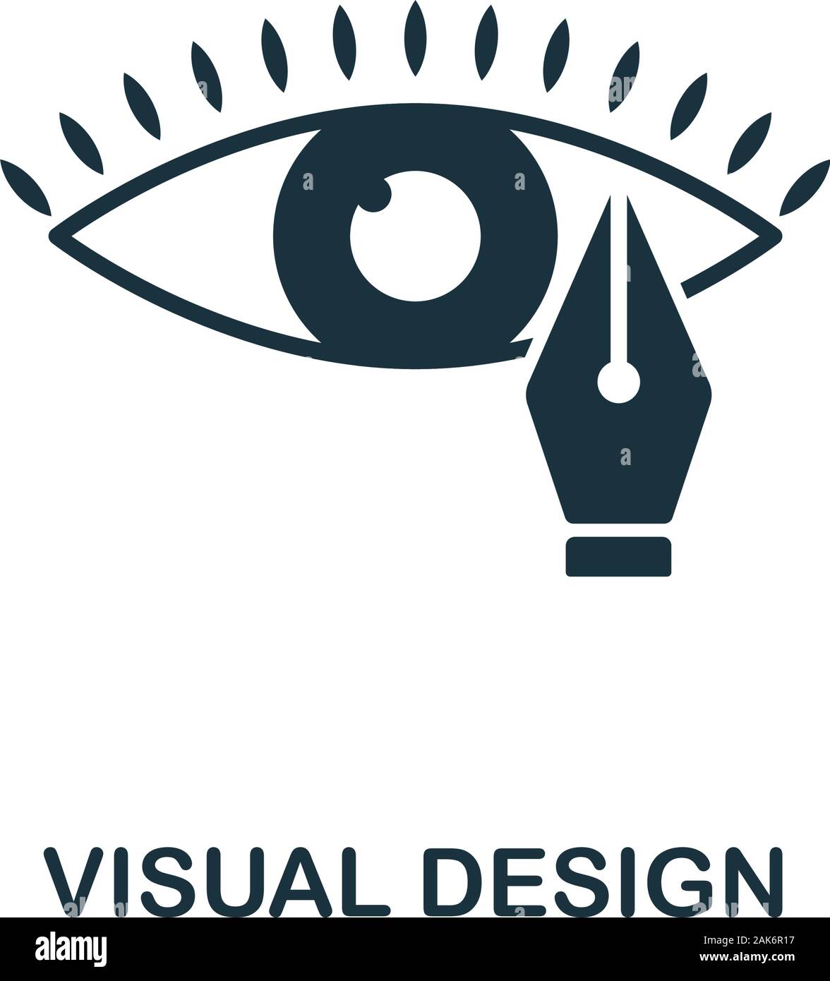 Visual Design icon. Simple element from design technology collection ...
