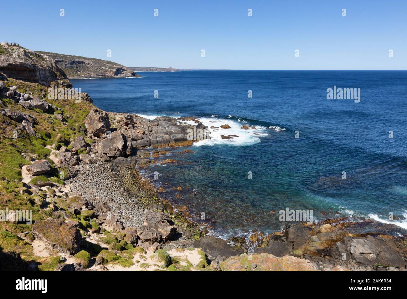 Kangaroo Island Australia landscape - the rugged rocky coastline of ...