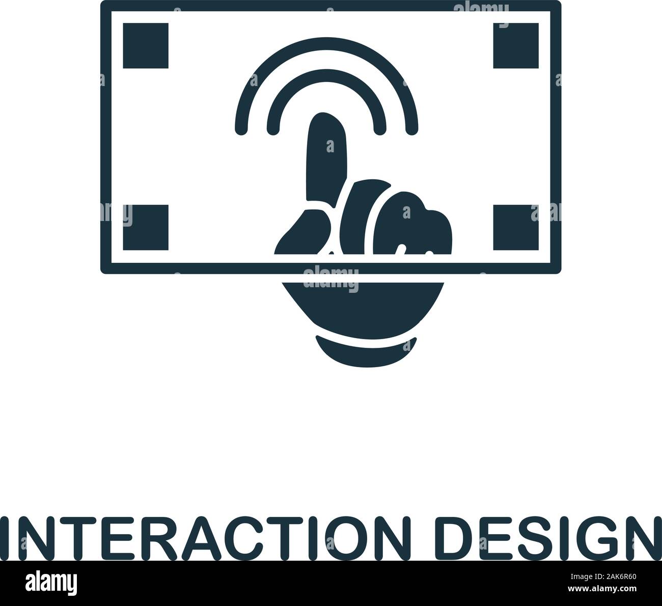 Interaction Design icon. Simple element from design technology ... Interaction Design icon. Simple element from design technology ...