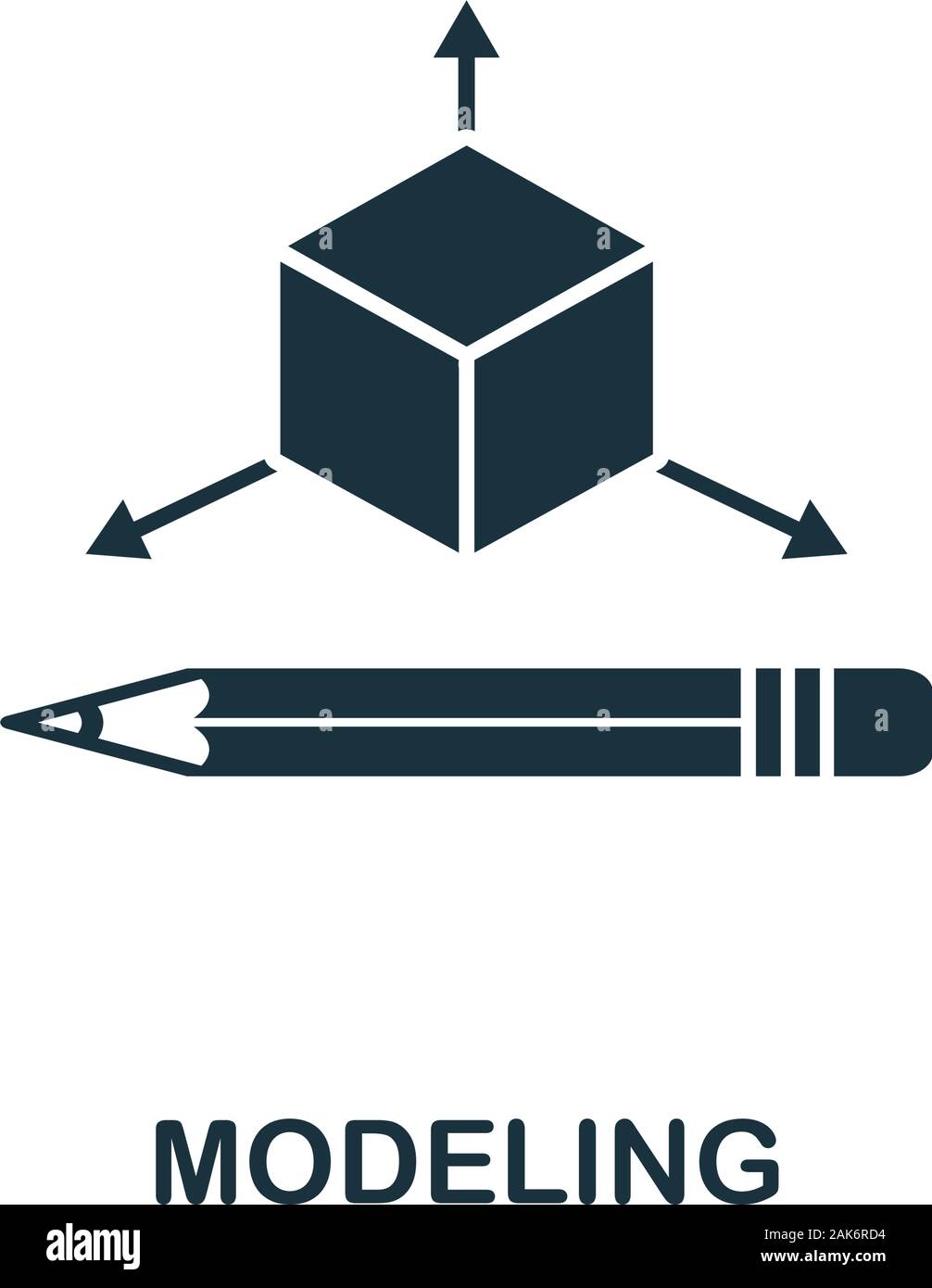 Modeling icon. Simple element from design technology collection. Filled ... Modeling icon. Simple element from design technology collection. Filled ...
