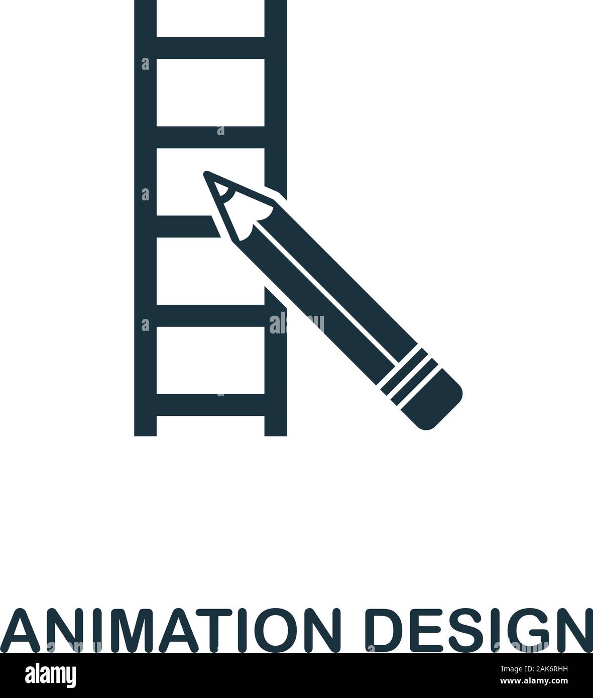 Animation Design icon. Simple element from design technology collection ...