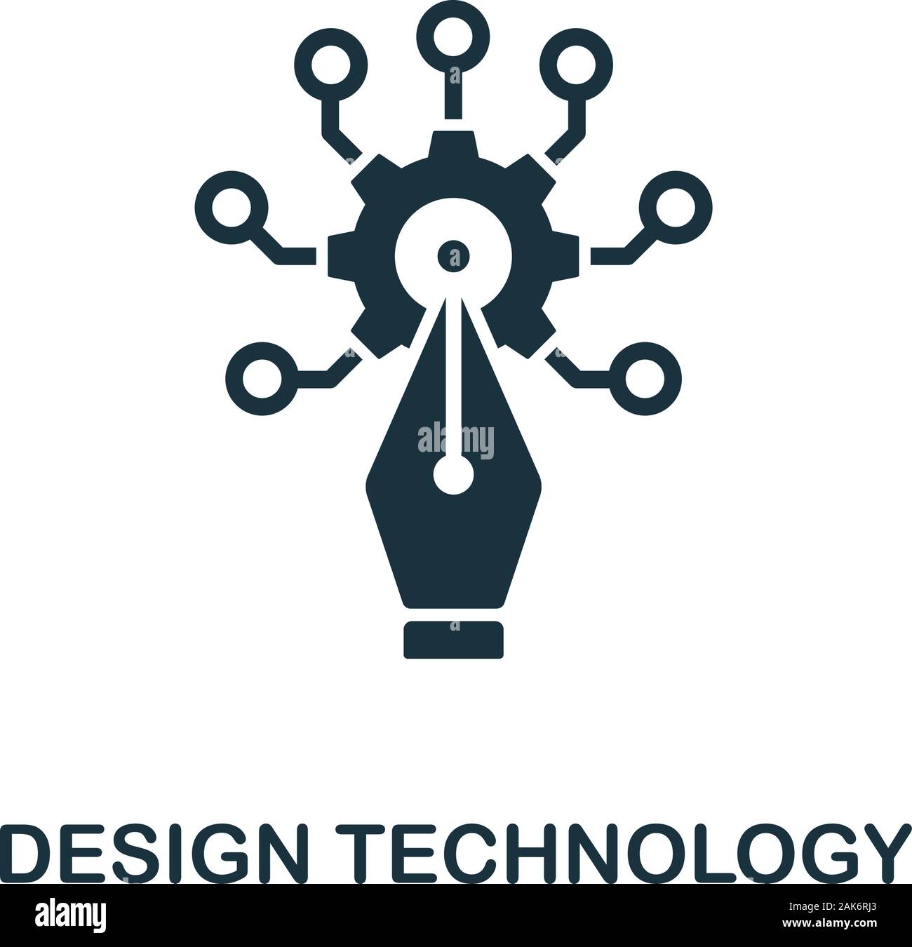 Design Technology icon. Simple element. Filled Design Technology icon ...