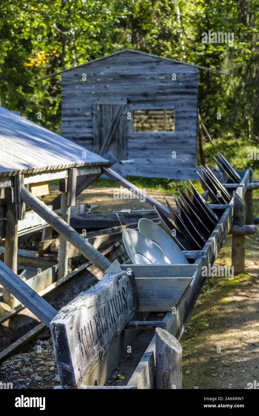 Lappland: Goldgraeberdorf Tankavaara, Finnland | usage worldwide Stock ...