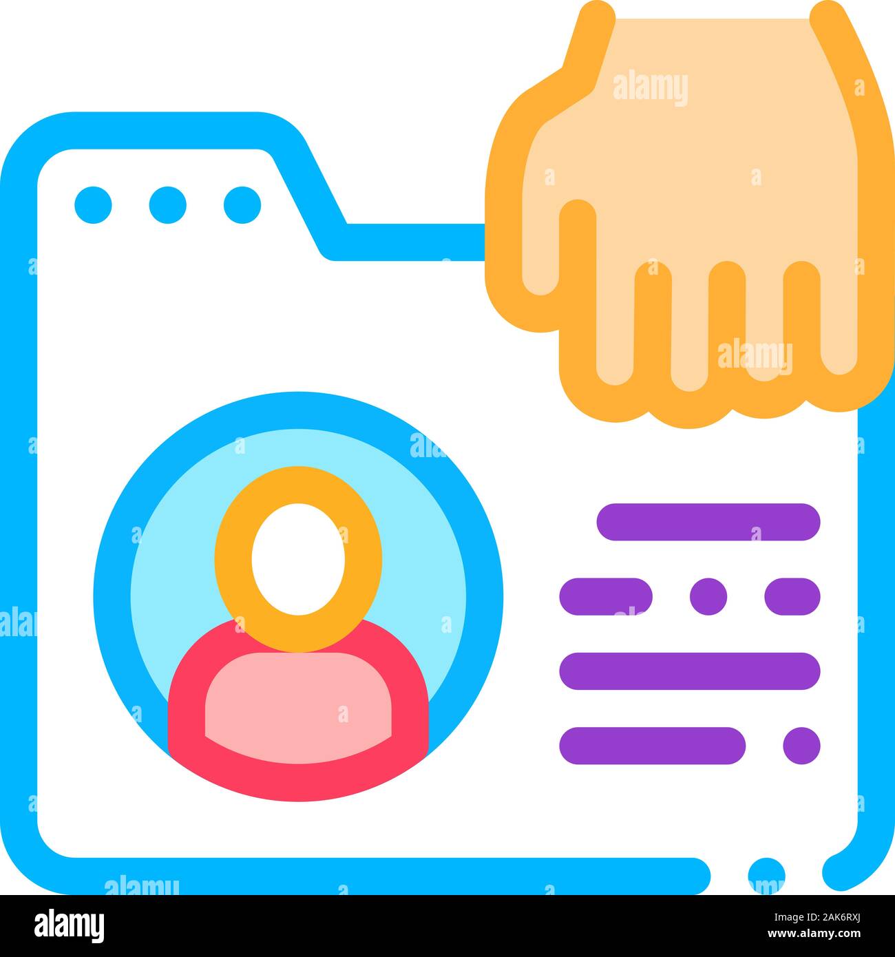 Identity Theft Icon Vector Outline Illustration Stock Vector Image ...