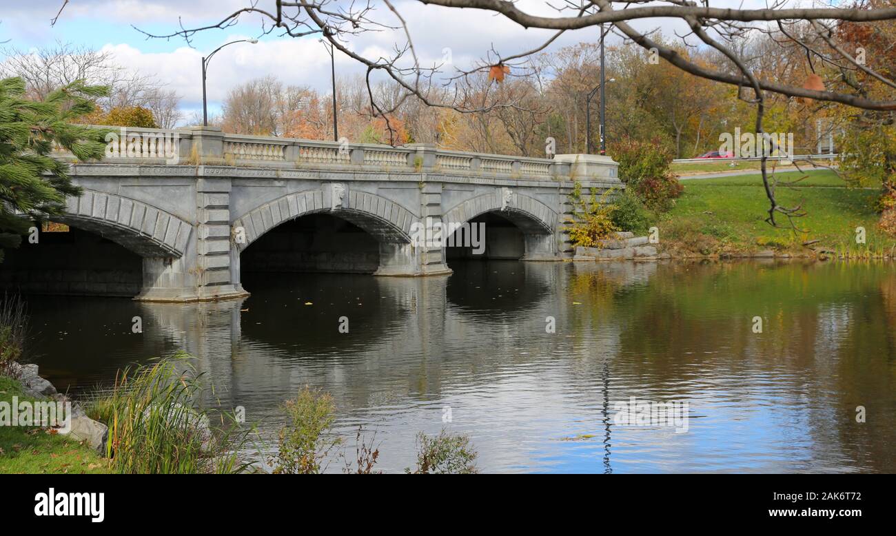 This is a bridge in Delaware Park in Buffalo NY Stock Photo - Alamy