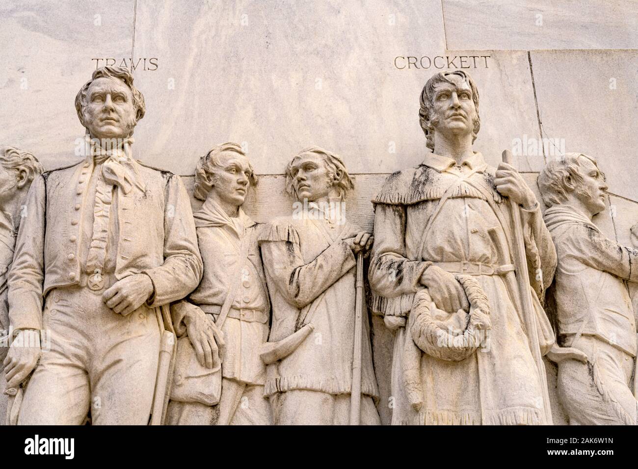 Heroes of alamo monument hi-res stock photography and images - Alamy