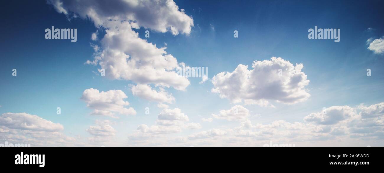 Summer sky clouds. Clear atmosphere Stock Photo - Alamy