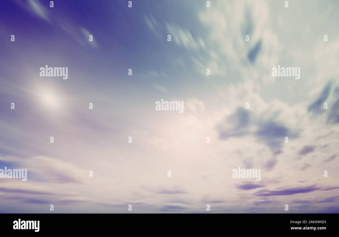Summer sky and clouds natural background. Long exposure Stock Photo - Alamy