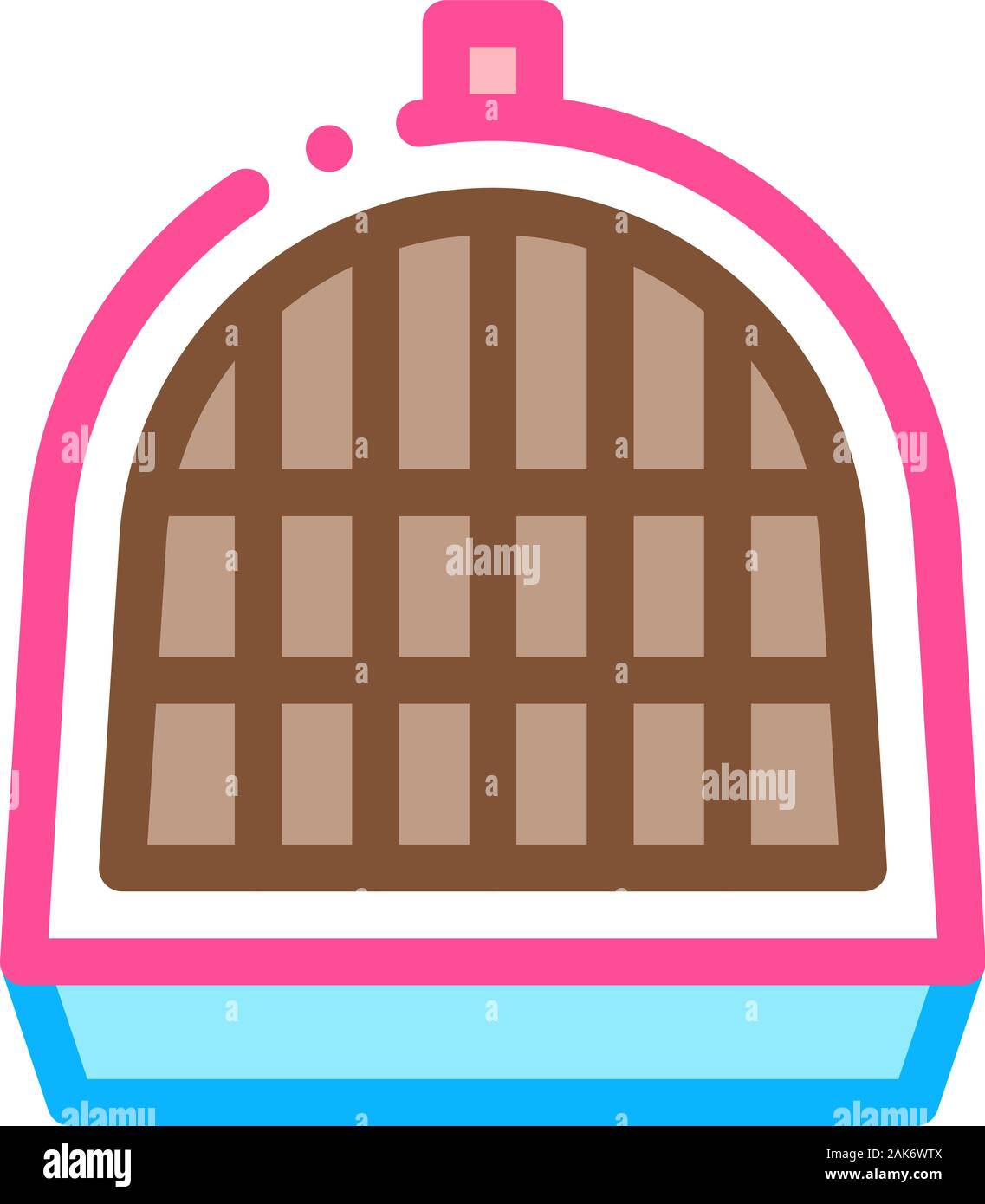 Pet Cage Icon Vector Outline Illustration Stock Vector Image & Art - Alamy