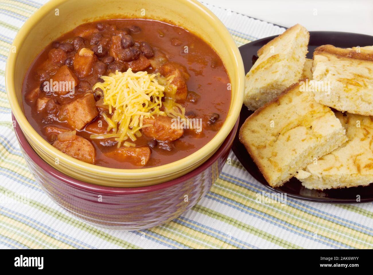 Cheddar sauce top view hi-res stock photography and images - Alamy