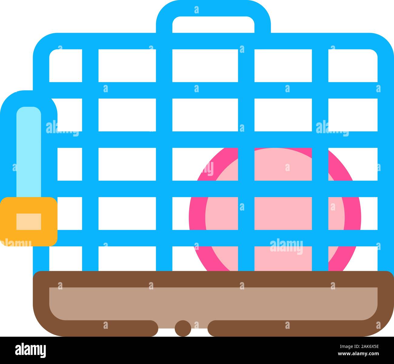 Cage For Hamster Icon Vector Outline Illustration Stock Vector Image