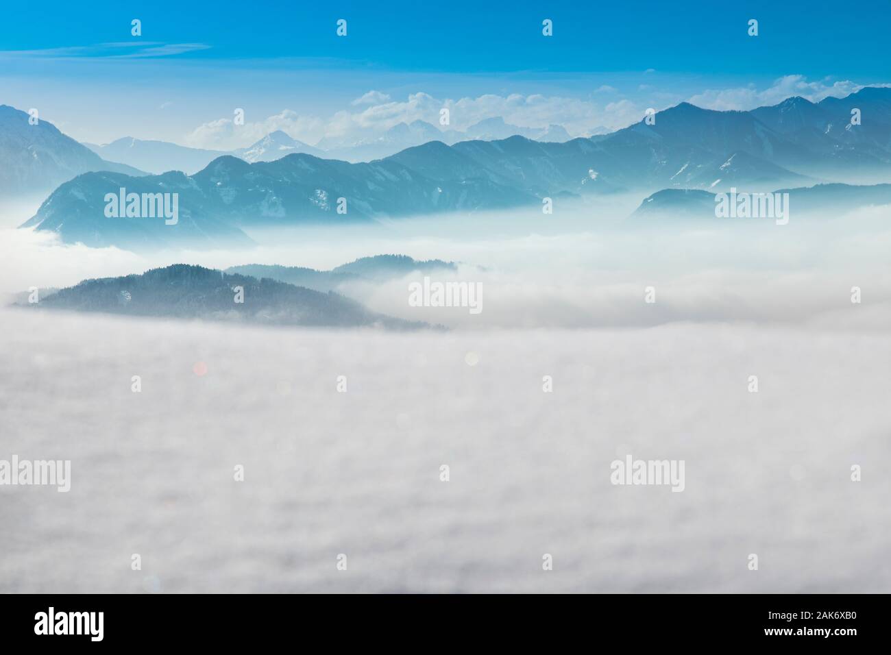 Landscape background, Mountains and winter space for your text Stock ...