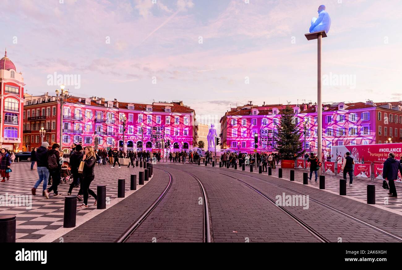 Nice france square hi-res stock photography and images - Alamy