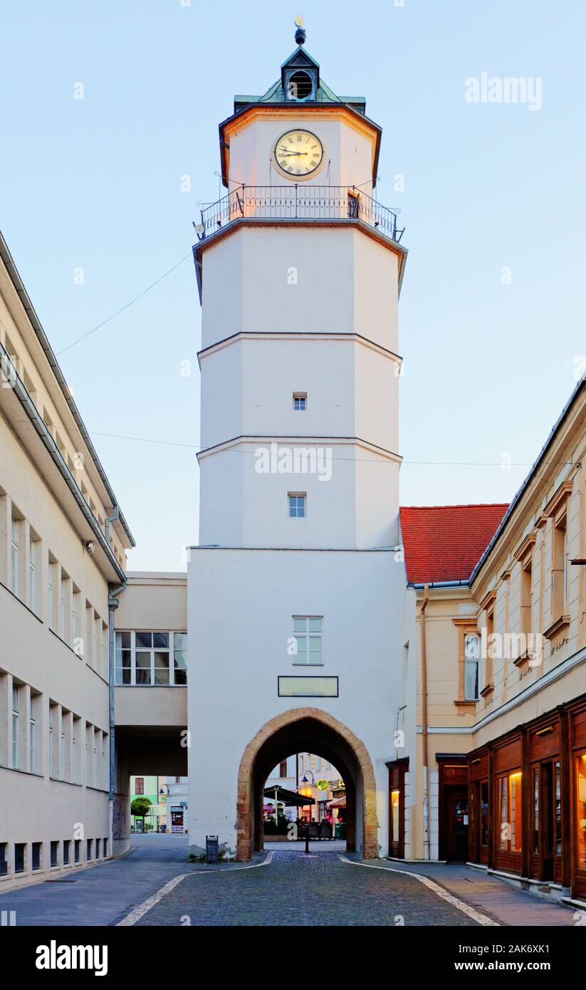 City tower in Trencin - Slovakia Stock Photo - Alamy