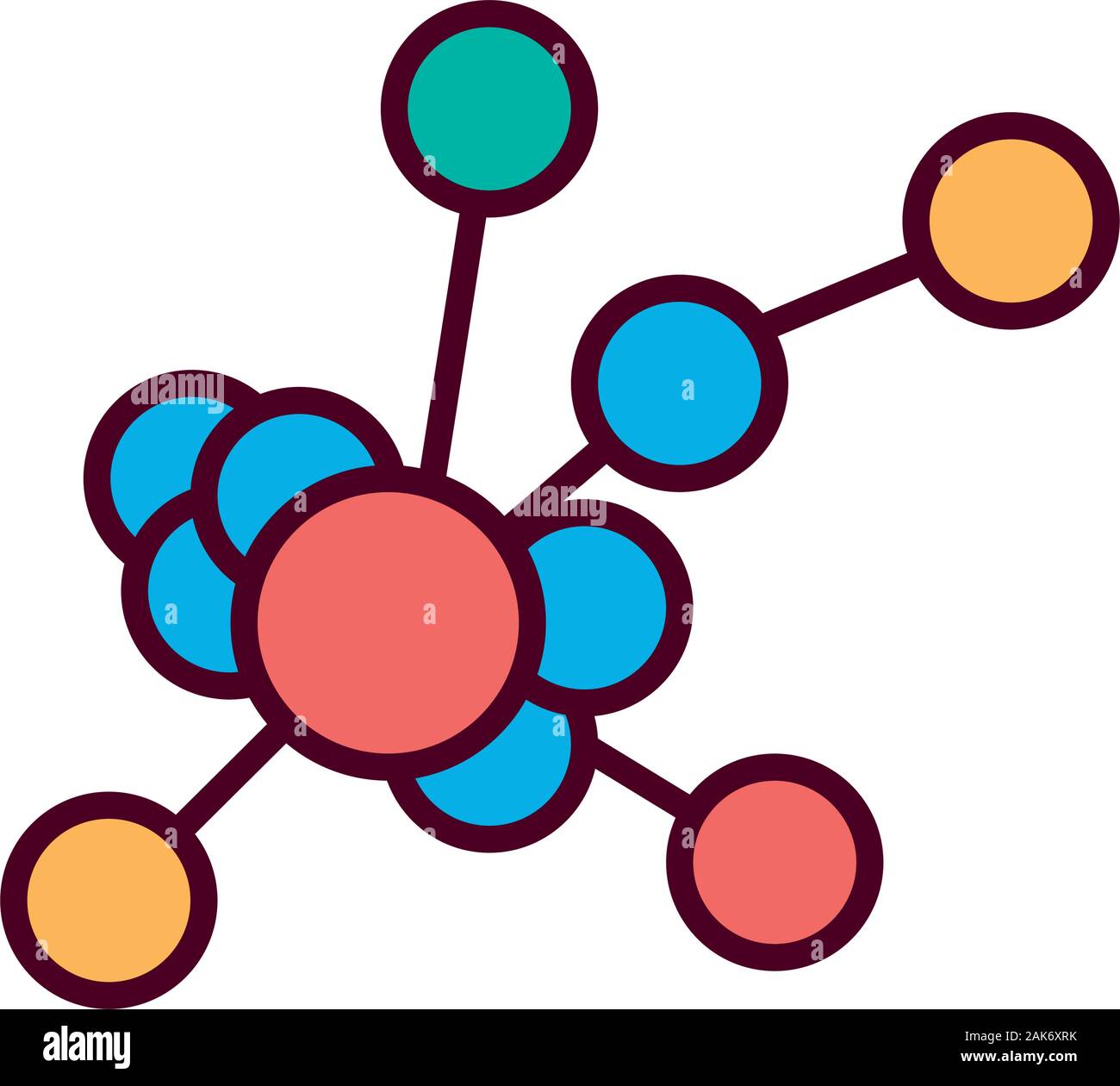 Isolated chemistry atom vector design Stock Vector Image & Art - Alamy