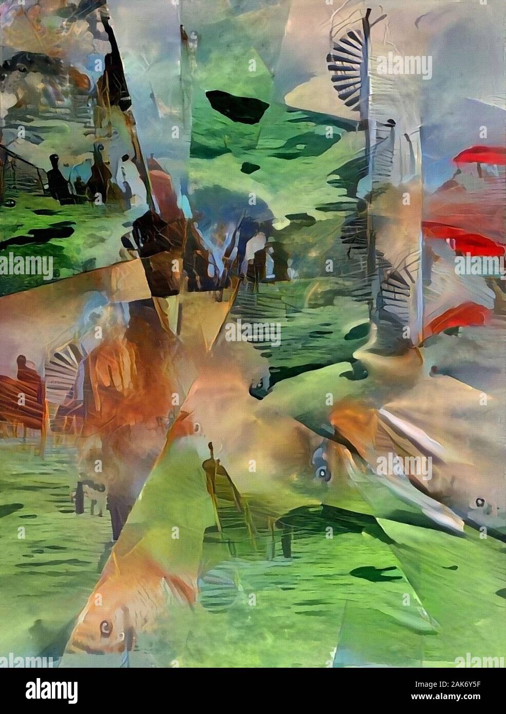 Imaginary world. Modern abstract art Stock Photo - Alamy