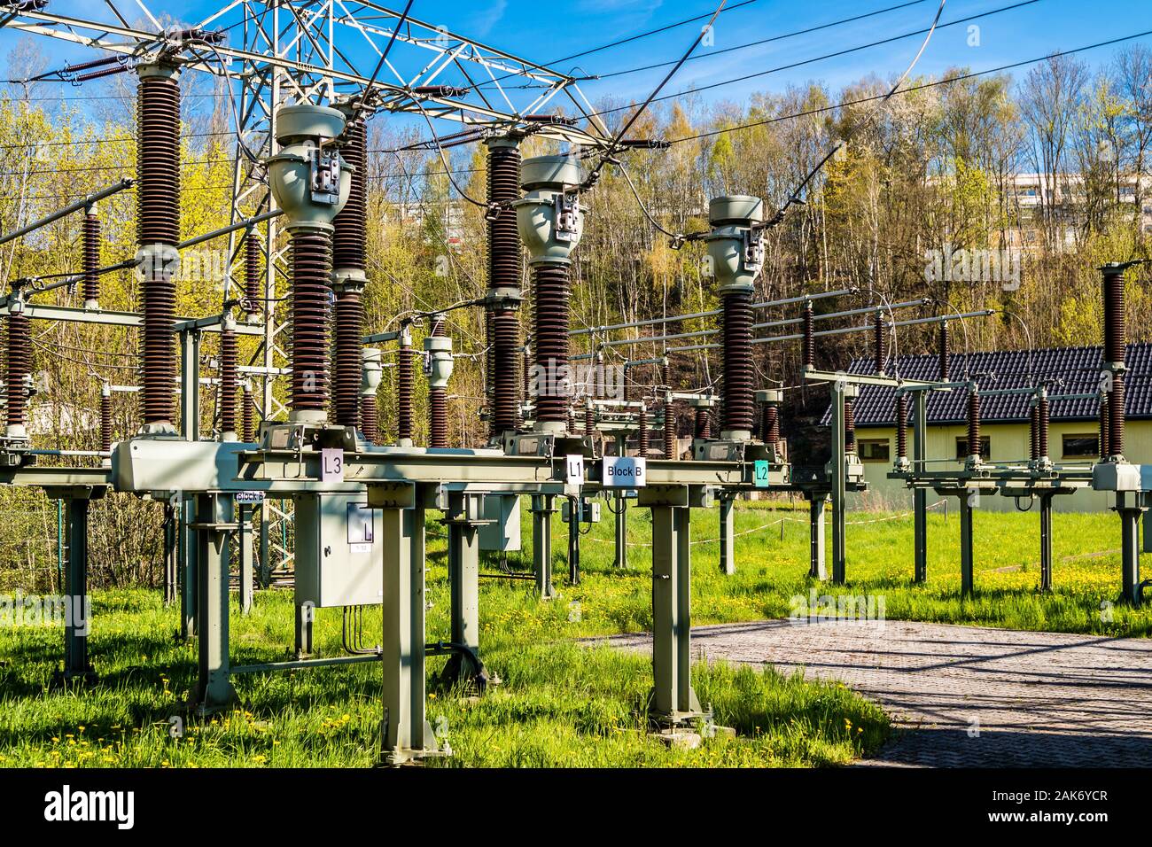 Substation lightning hi-res stock photography and images - Alamy