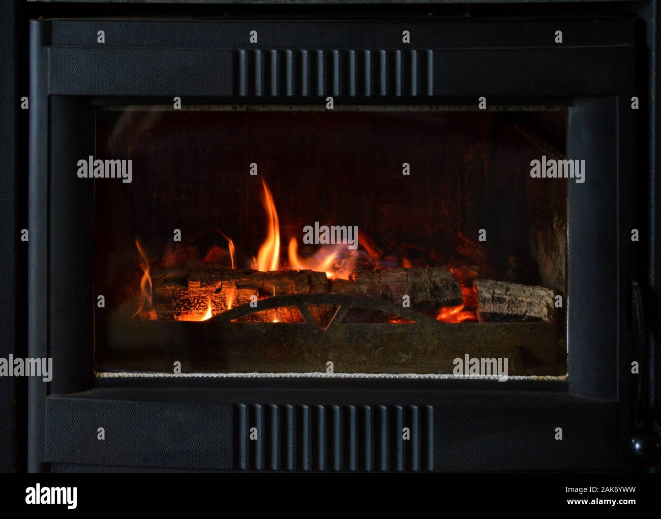Rustic fireplace hi-res stock photography and images - Alamy