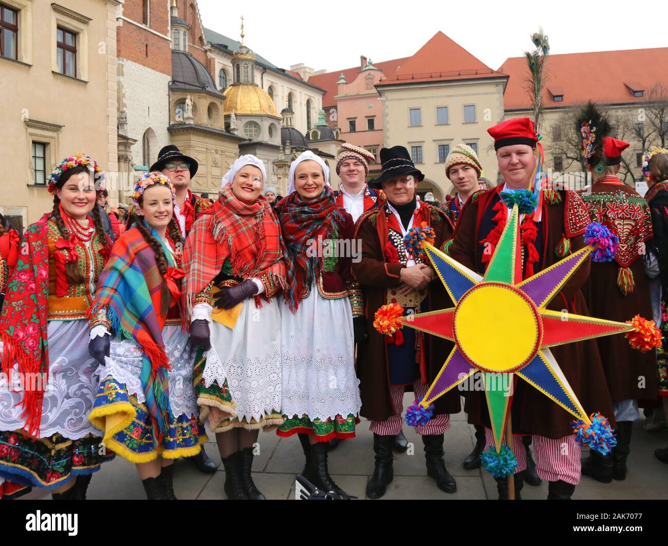 Cracow. Krakow. Poland.The Procession of the Magi - the catholic Feast ...