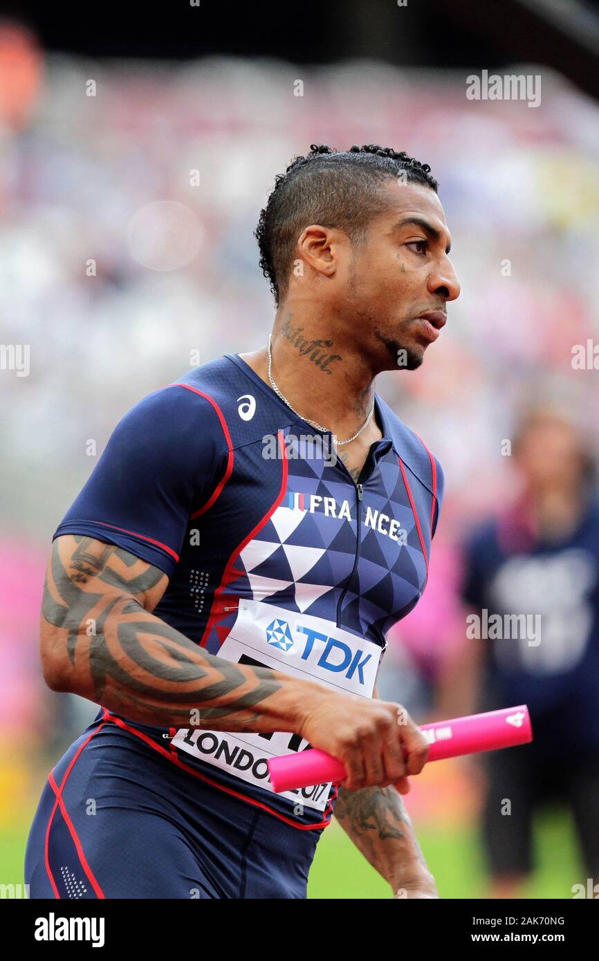 Teddy Atine - Venel (French) during the 1st Heats 4x400m Relay Men of ...