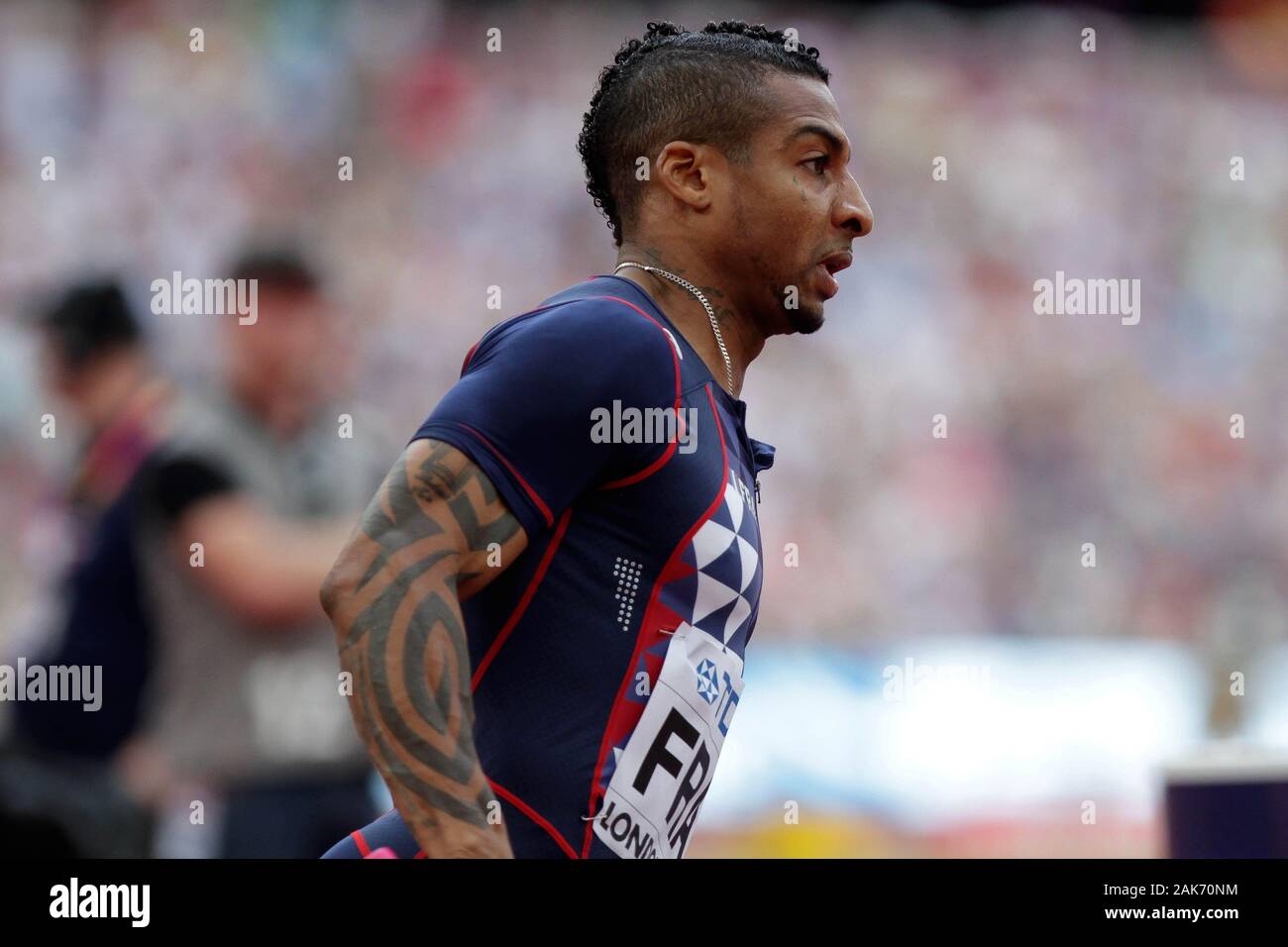 Teddy Atine - Venel (French) during the 1st Heats 4x400m Relay Men of ...