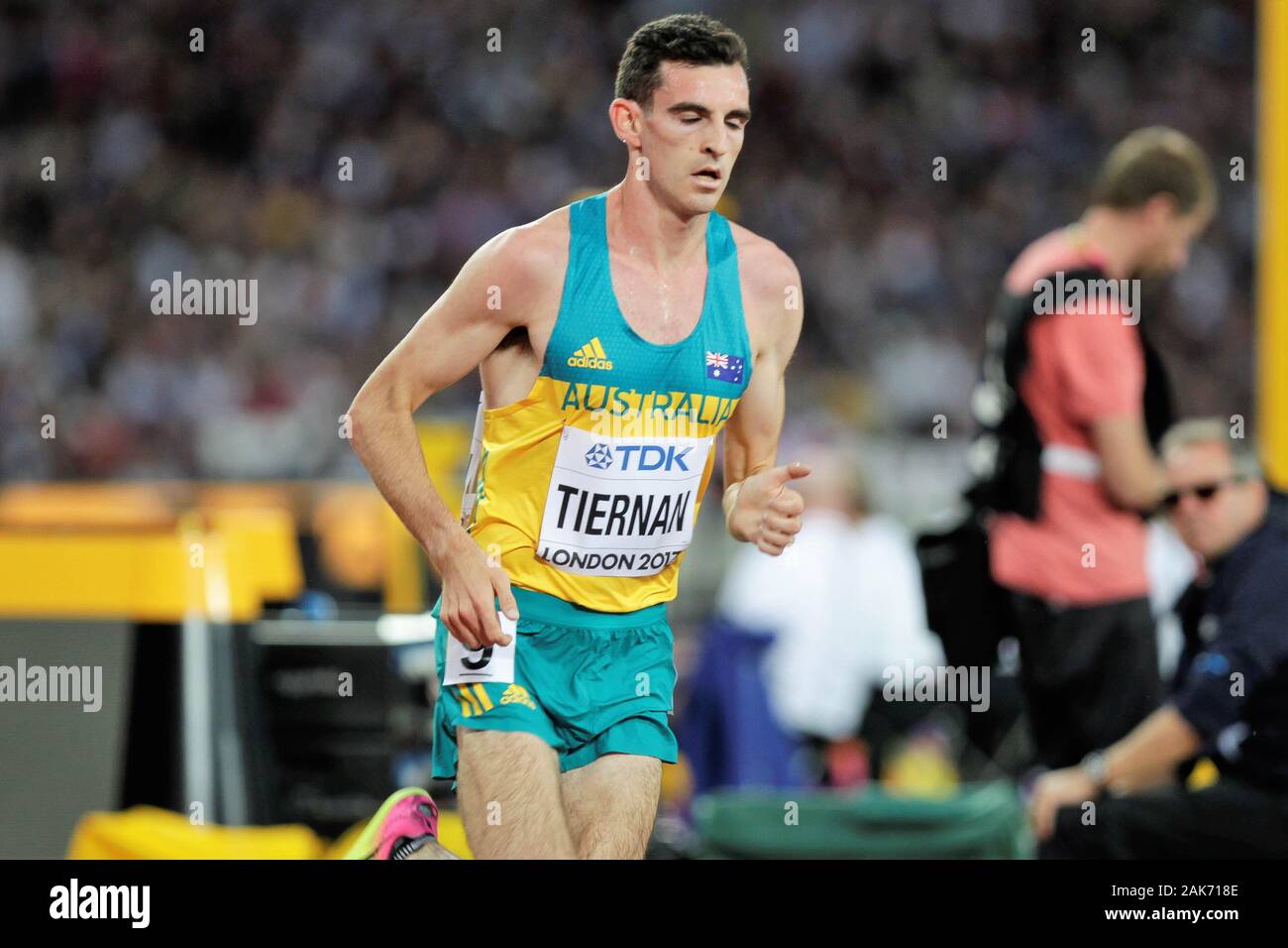 Patrick Tiernan (Australie) during the Final of the 5000 Meters men of ...