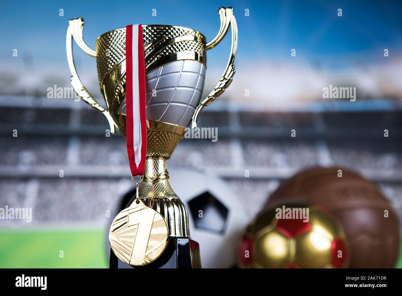 Winner podium sports symbols, winning background Stock Photo - Alamy