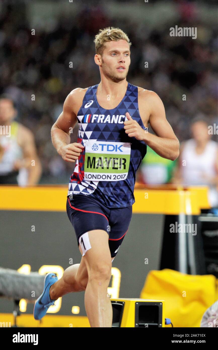Kevin Mayer (French ) during the 1500 m Decathlon men of the IAAF World ...