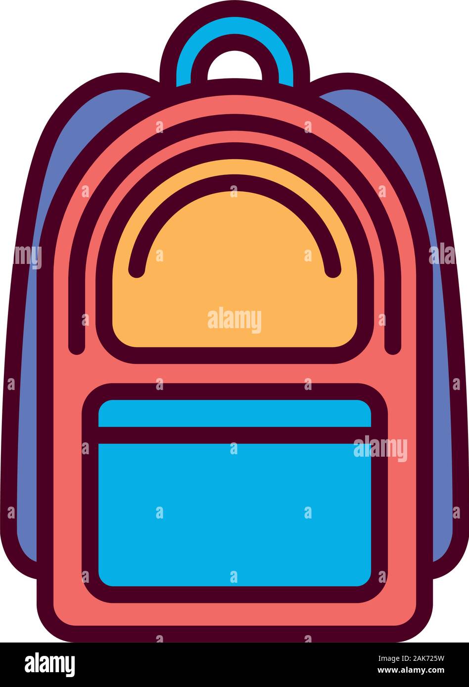 Isolated school bag vector design Stock Vector Image & Art - Alamy