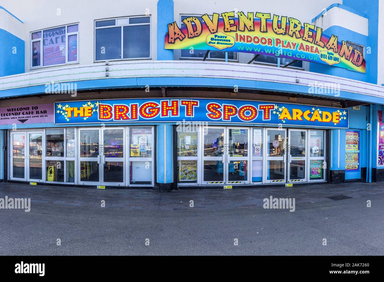 Amusement arcade, New Brighton, Wirral, UK Stock Photo - Alamy