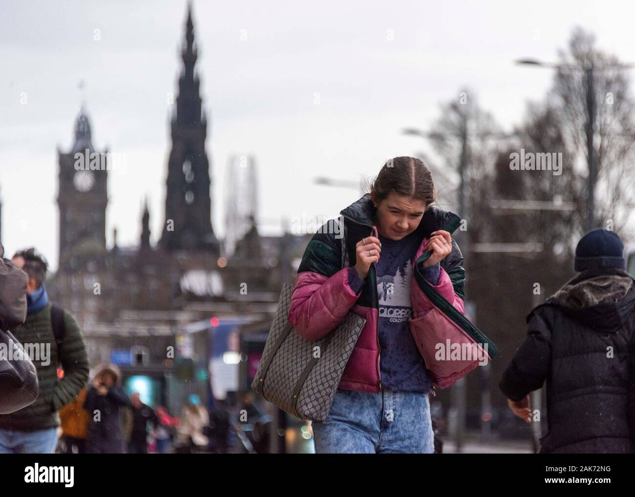 Windy umbrella scotland hi-res stock photography and images - Alamy
