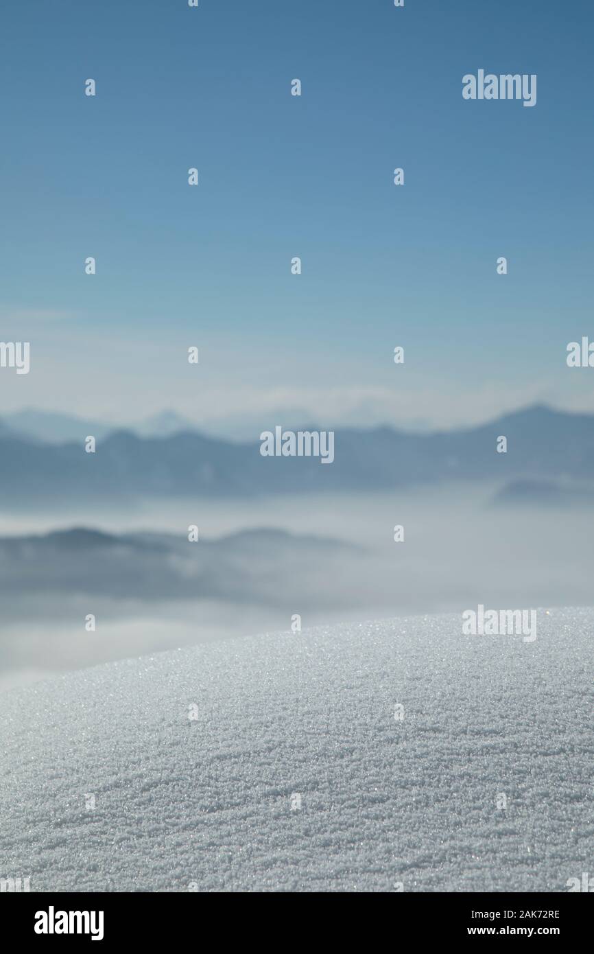 Landscape background, Mountains and winter space for your text Stock ...