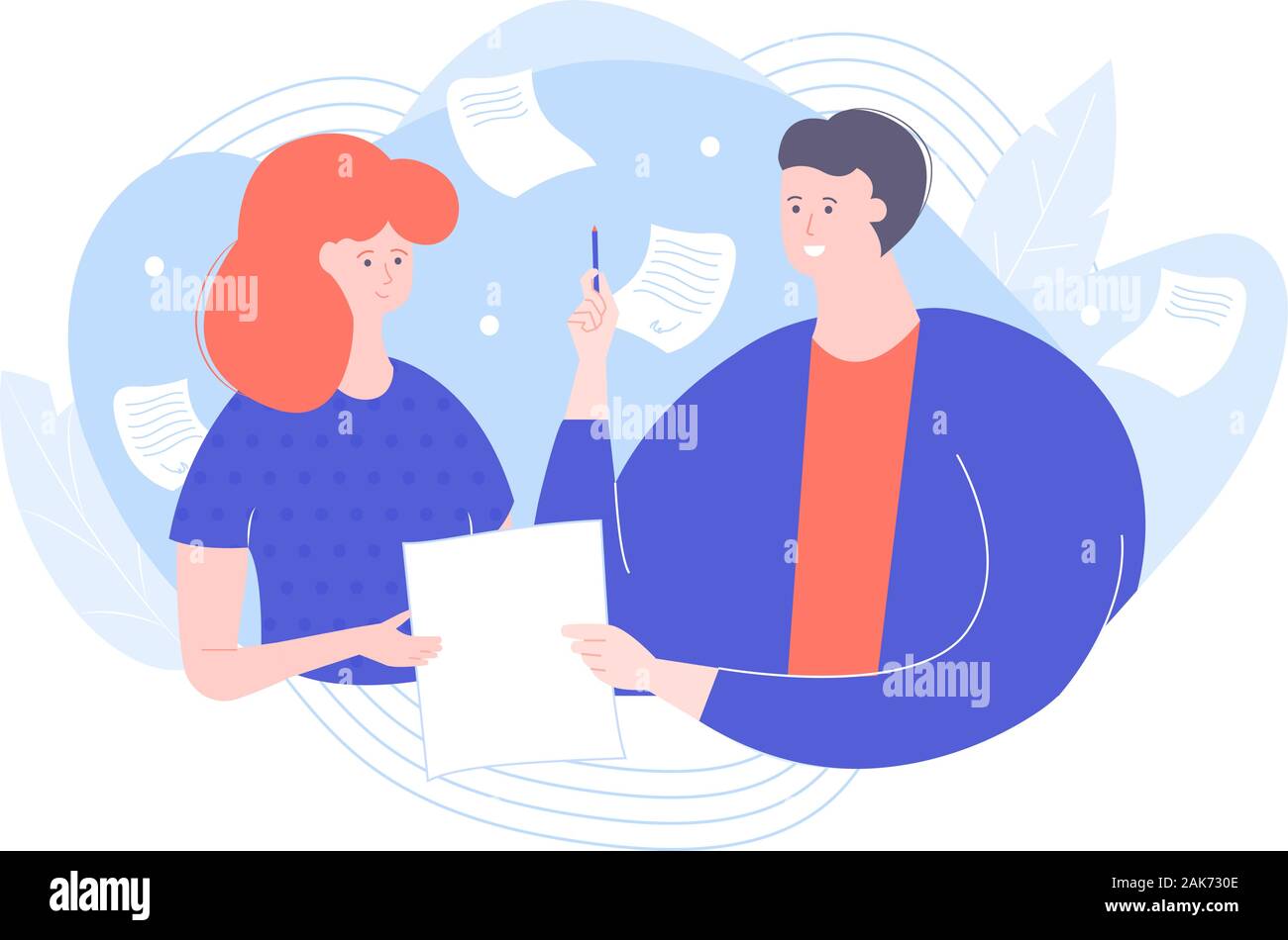 Couple paperwork Stock Vector Images - Alamy