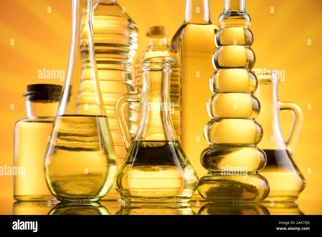 Cooking and food oil products Stock Photo - Alamy