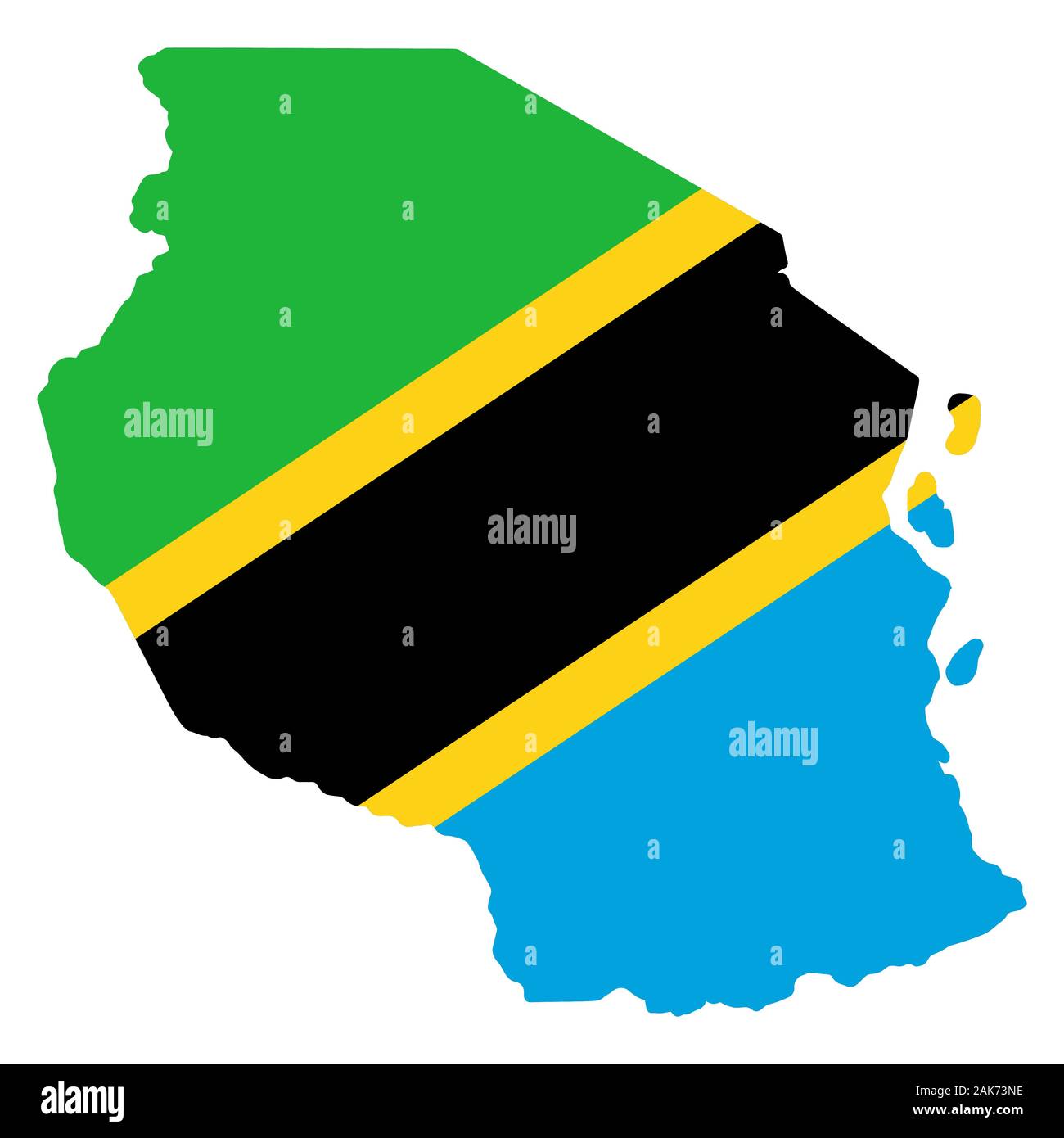 Tanzania Map Flag Vector Illustration Eps 10 Stock Vector Image And Art