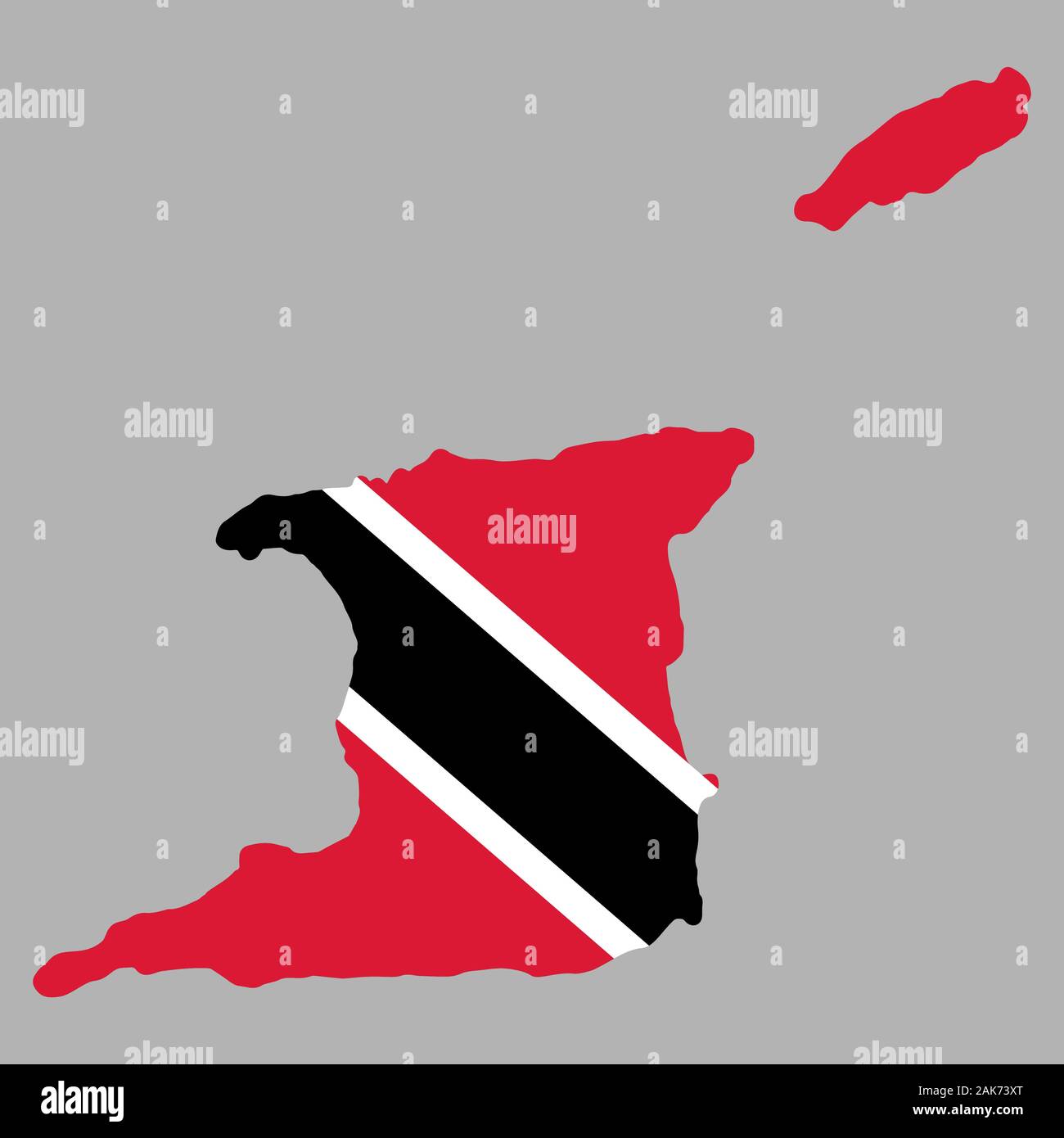 Trinidad and tobago map hi-res stock photography and images - Alamy