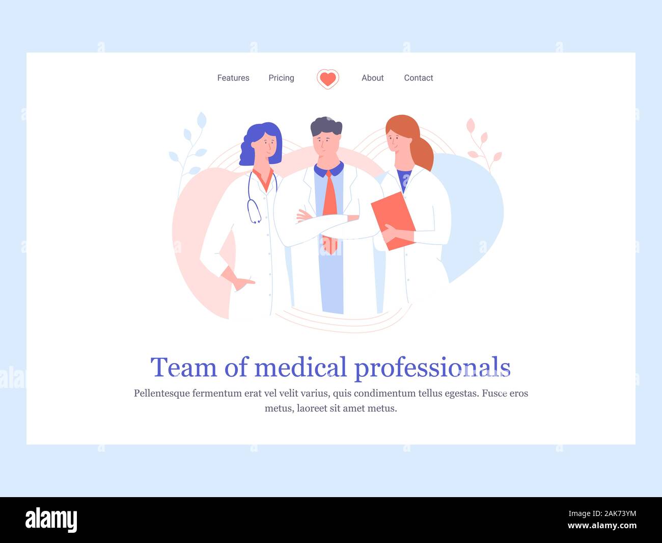 Nurse community clinic Stock Vector Images - Alamy