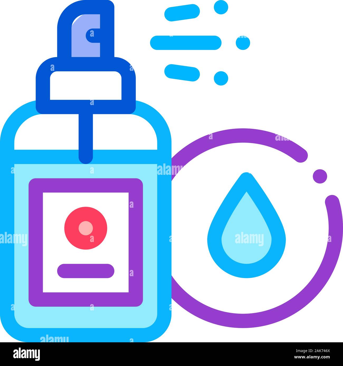 Waterproof Spray Icon Vector Outline Illustration Stock Vector Image ...