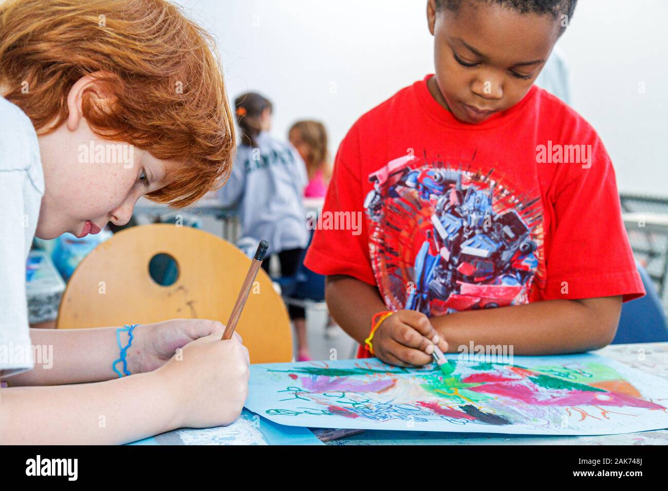 Miami Beach Florida,ArtCenter SouthFlorida Art Camp,class,Black boy ...